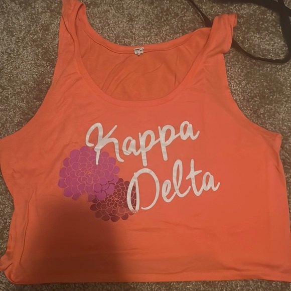 Bella Canvas | Tops | Kappa Delta Cropped Tank | Poshmark
